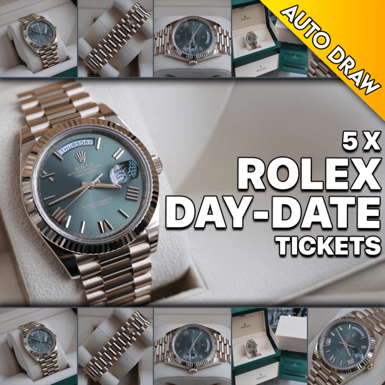 WIN 5 X ROLEX DAY-DATE TICKETS WORTH £250 - DRAW NO.16 - Bonkers ...