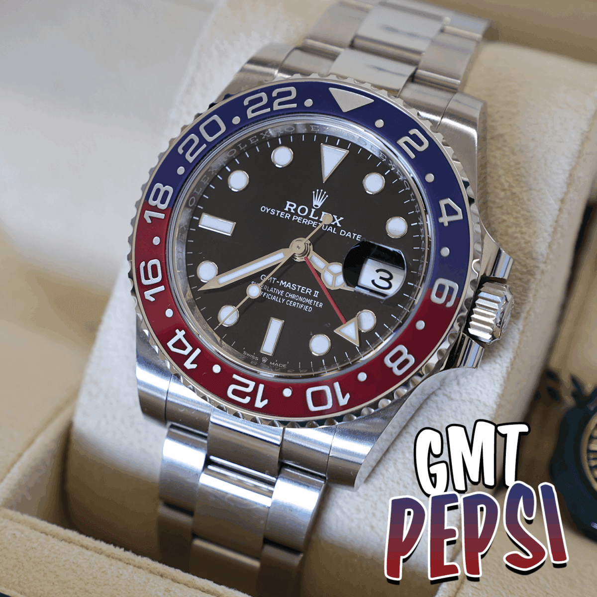 2023 ROLEX GMT Master II 'PEPSI' - RSP £17,000! - Bonkers Competitions