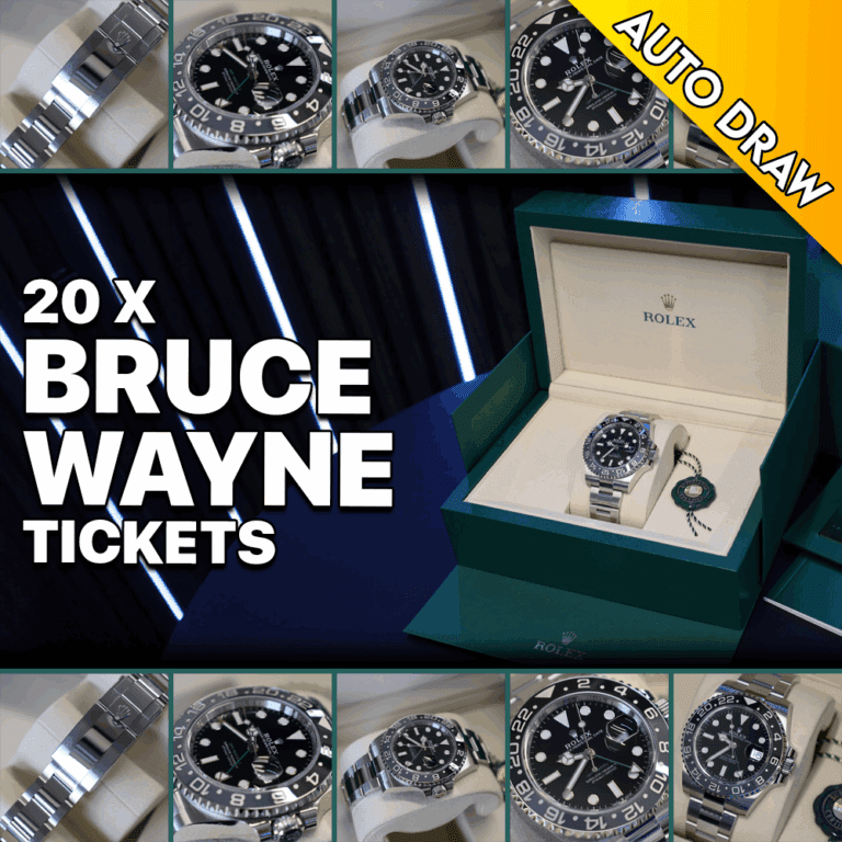 WIN 20 X ROLEX ‘BRUCE WAYNE’ TICKETS WORTH £250 – DRAW NO.1 – Bonkers ...