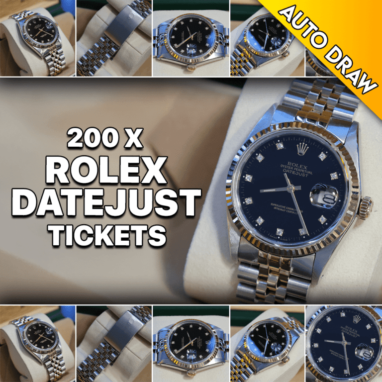 WIN 200 X ROLEX DATEJUST TICKETS WORTH £250 – DRAW NO.6 – Bonkers ...