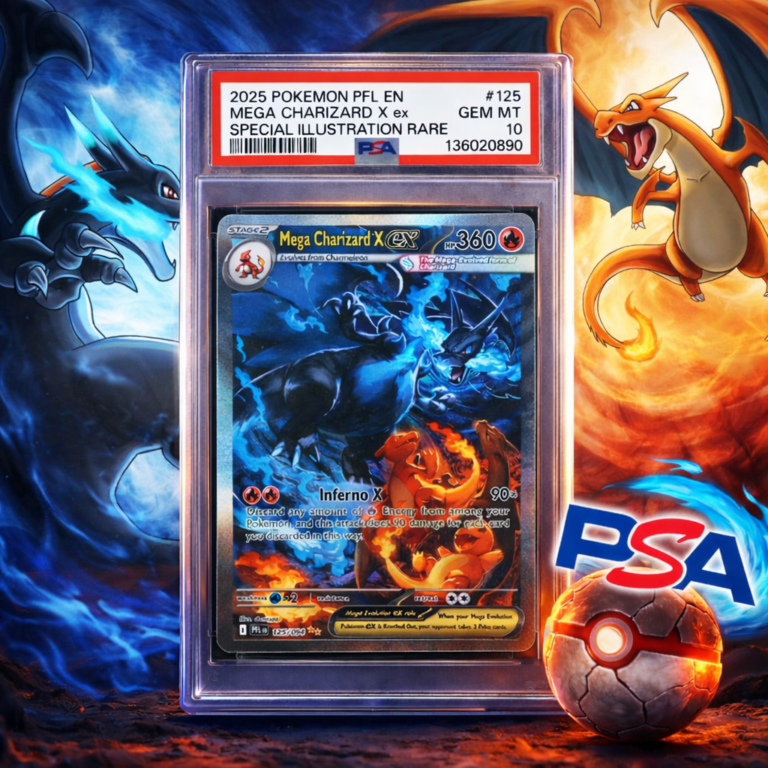 PSA 10 CERTIFIED POKEMON MEGA CHARIZARD EX 125/094 SIR - RSP £2,500 ...